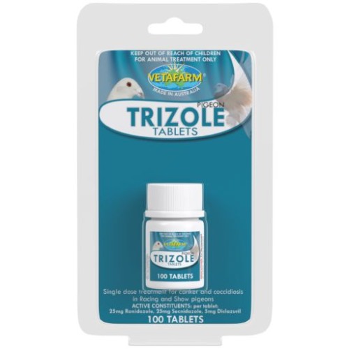 Pigeon Product - Trizole 100 tablets - Canker - Coccidiosis - by Vetafarm